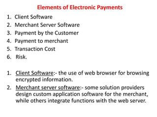 6. electronic payment systems | PPTX