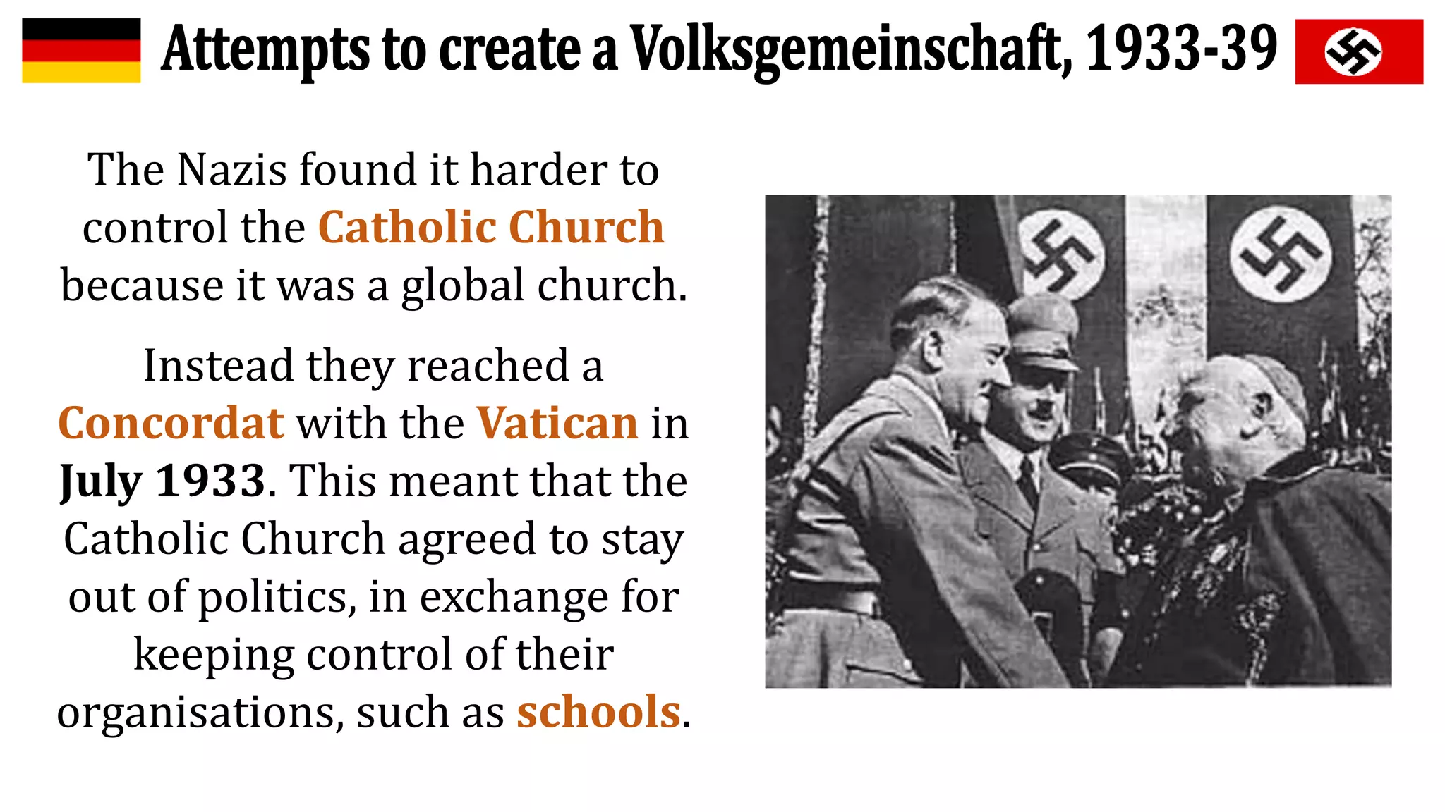 Nazi Germany - policies on religion and the churches | PPTX