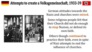 Nazi Germany - policies on religion and the churches | PPTX