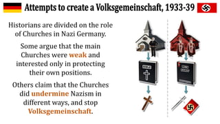Nazi Germany - policies on religion and the churches | PPTX
