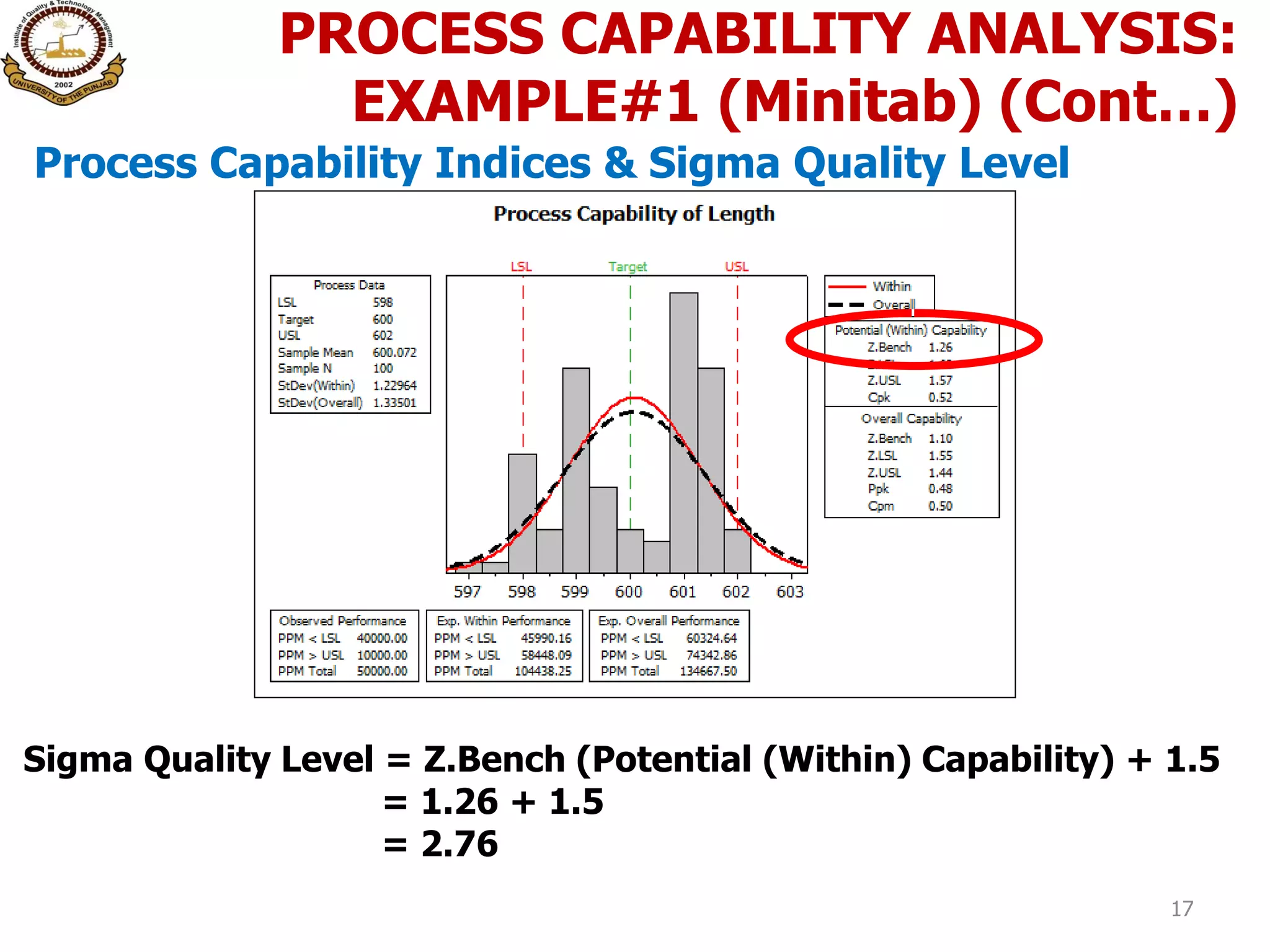 6. process capability analysis (variable data) | PDF