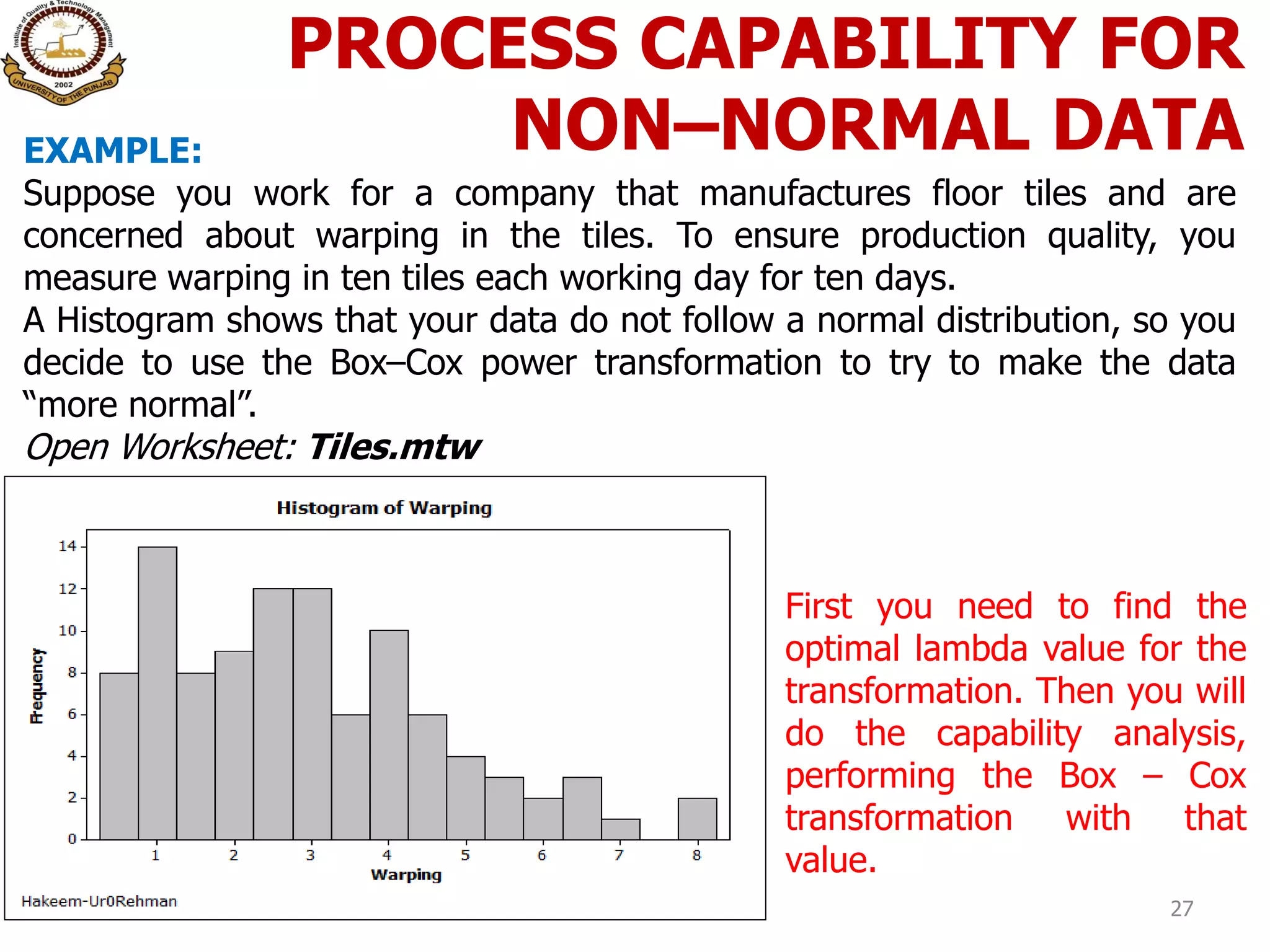 6. process capability analysis (variable data) | PDF