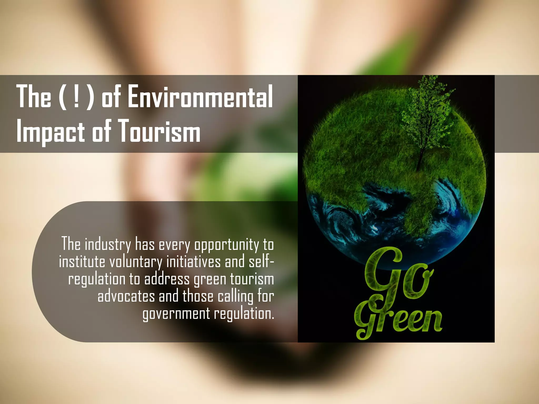 The Environmental Impacts of Tourism | PDF
