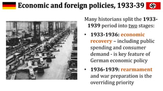 Nazi Germany - creating an economy geared towards war | PPT