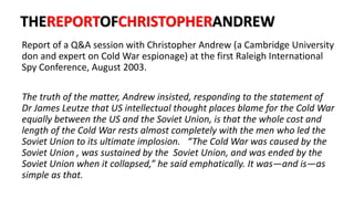CAMBRIDGE IGCSE HISTORY REVISION 6 - WHO WAS TO BLAME FOR THE COLD WAR ...