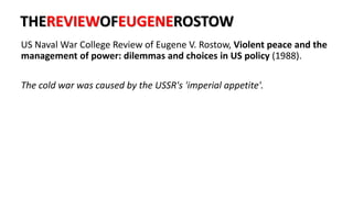 CAMBRIDGE IGCSE HISTORY REVISION 6 - WHO WAS TO BLAME FOR THE COLD WAR ...