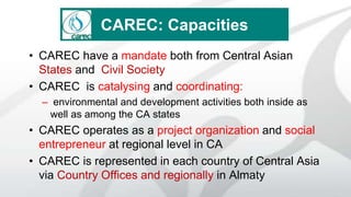 CAREC for partnership and sustainable land management | PPTX