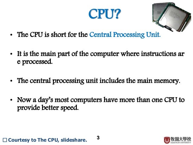 CPU Architecture - Basic