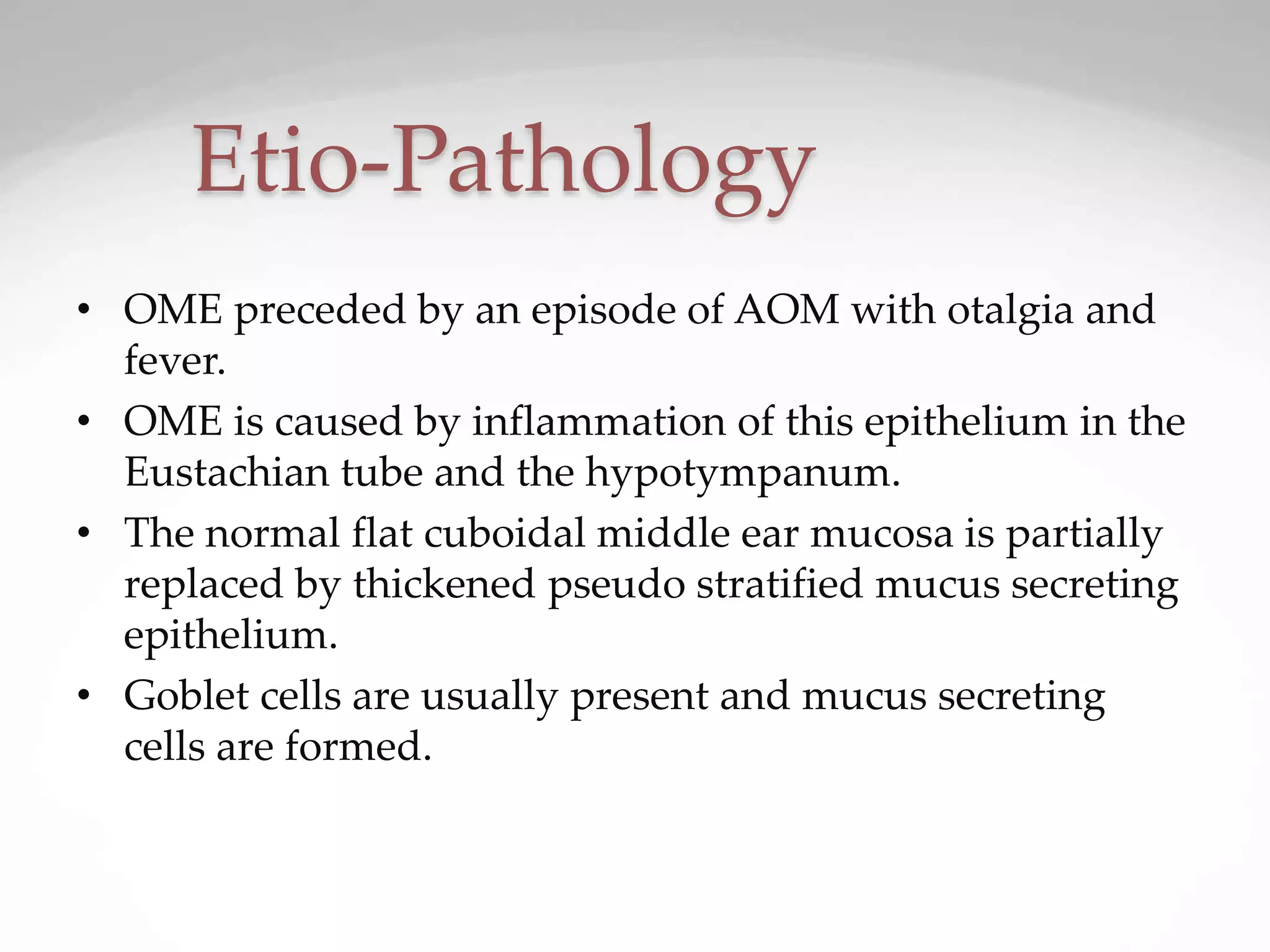 OME-Otitis Media with effusion in children | PPTX