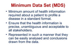 Electronic Health Record Standardisation in India | PPT