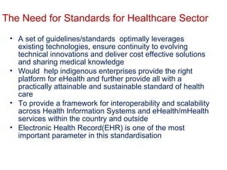 Electronic Health Record Standardisation in India | PPT