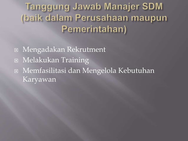 Manajemen sdm | PPT