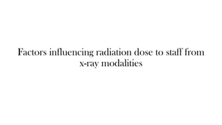 Occupational radiation safety in Radiological imaging, Dr. Roshan S ...