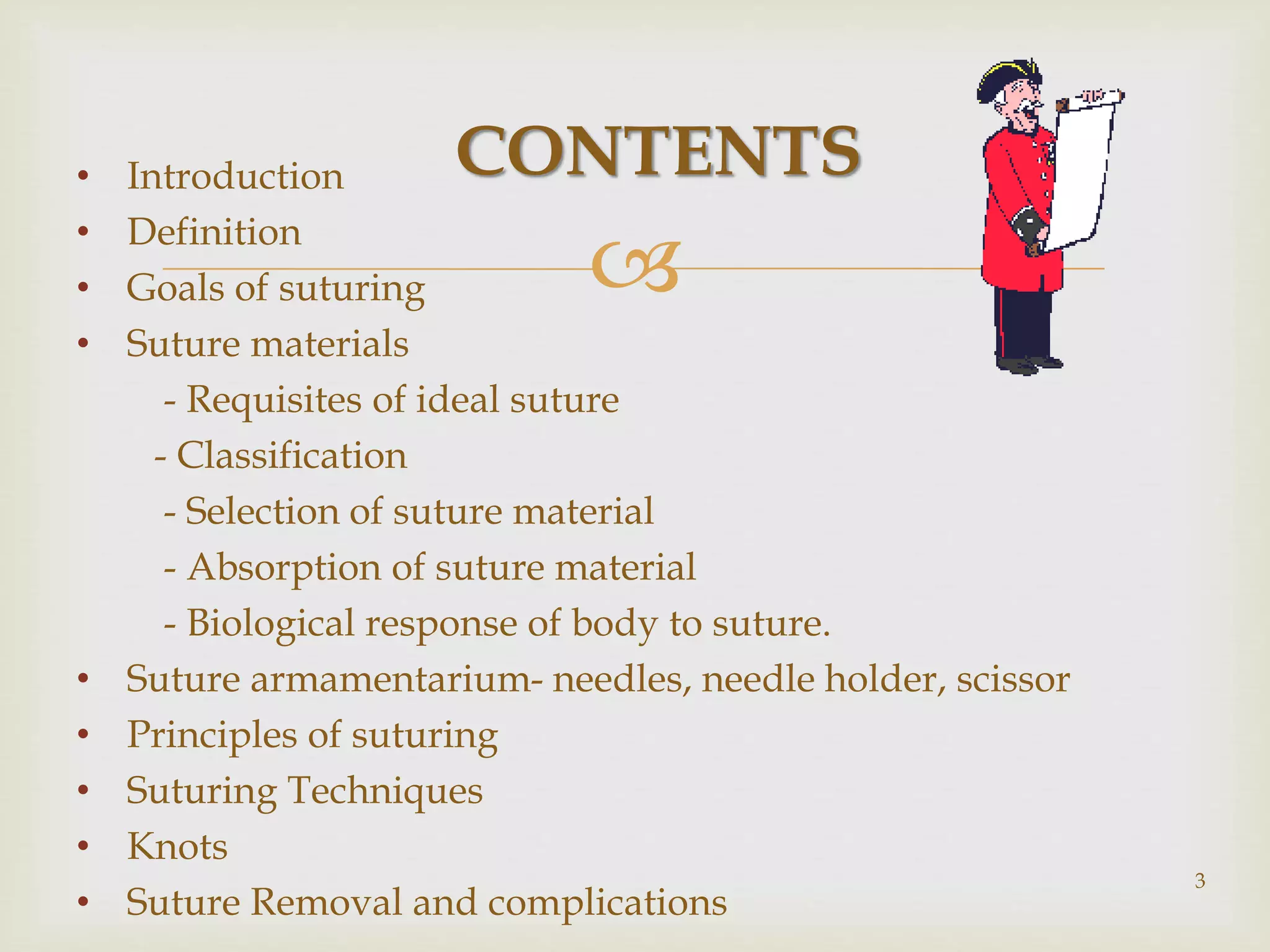 SUTURES AND SUTURING | PPTX