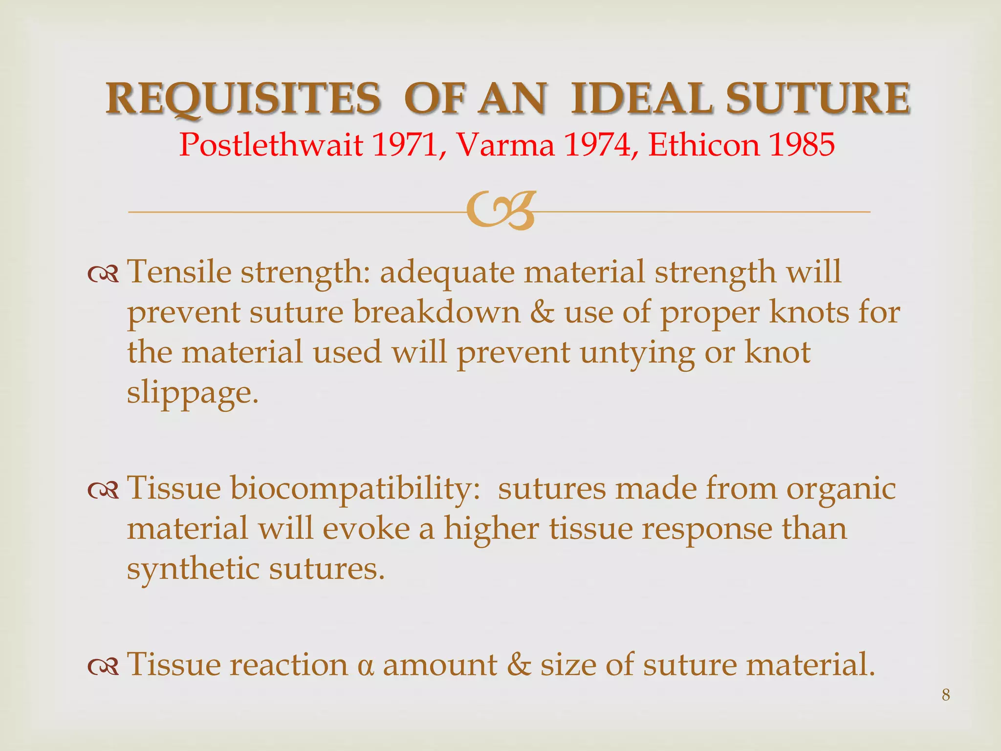 SUTURES AND SUTURING | PPTX