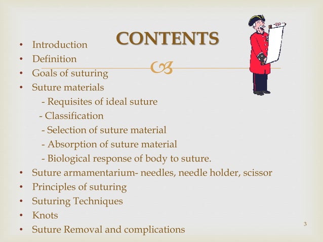 SUTURES AND SUTURING | PPTX | First Aid | Injuries