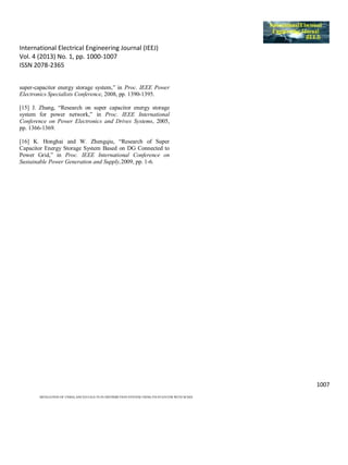 MITIGATION OF UNBALANCED FAULTS IN DISTRIBUTION SYSTEM USING FD-STATCOM WITH SCESS | PDF