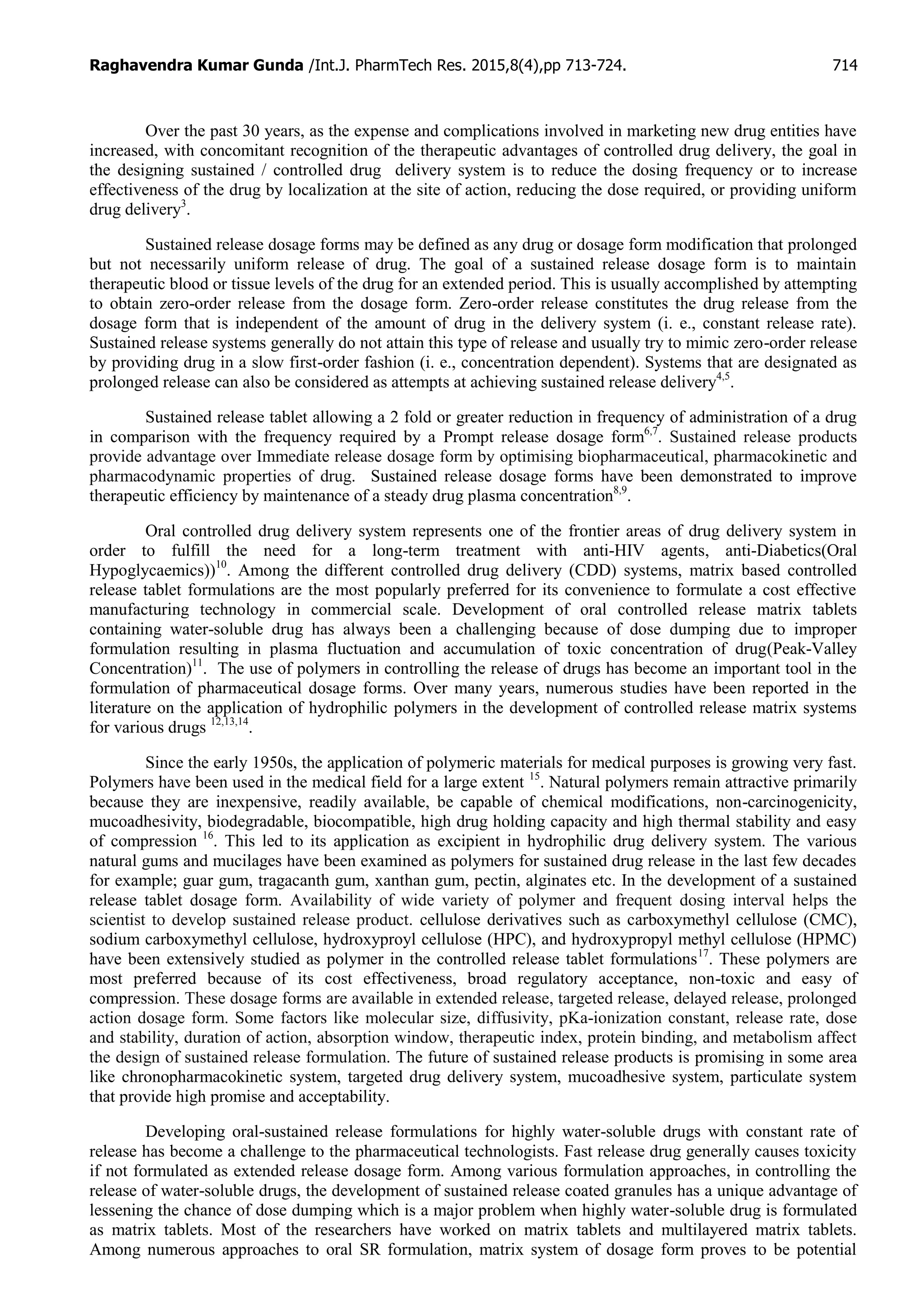 Formulation Development And Evaluation Of Rosiglitazone Maleate Sustained Release Tablets Using