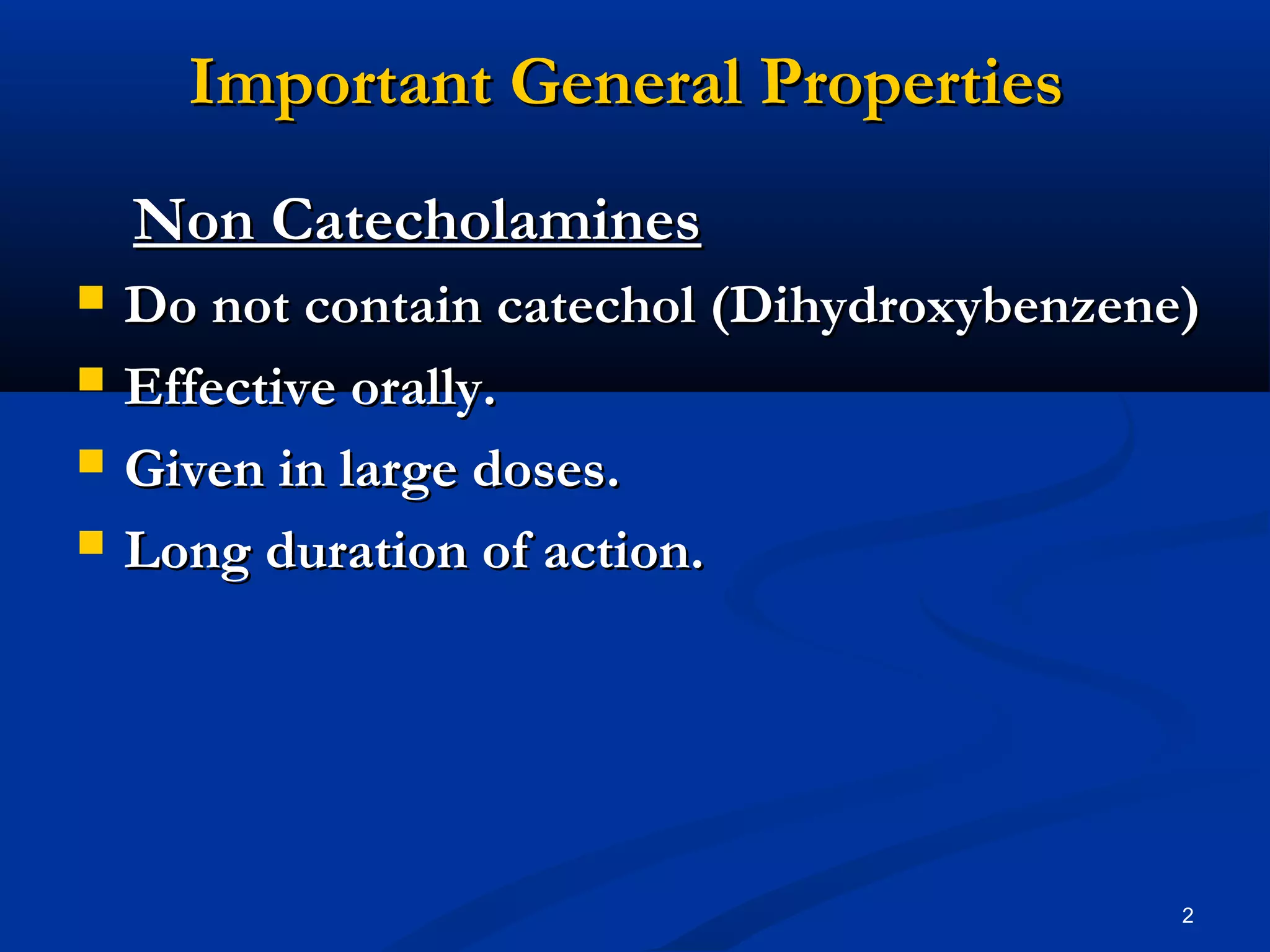 6. Non catecholamines | PPT