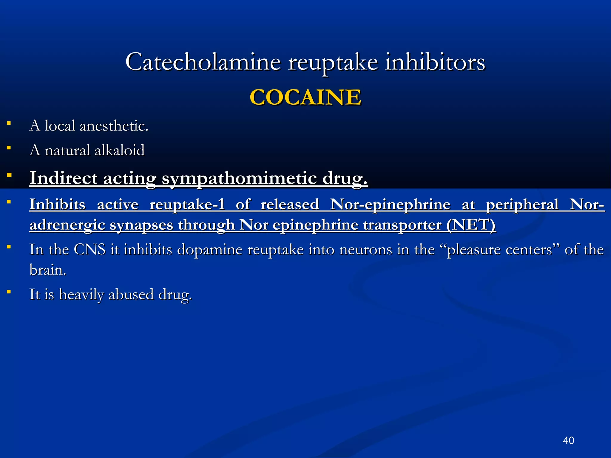 6. Non catecholamines | PPT