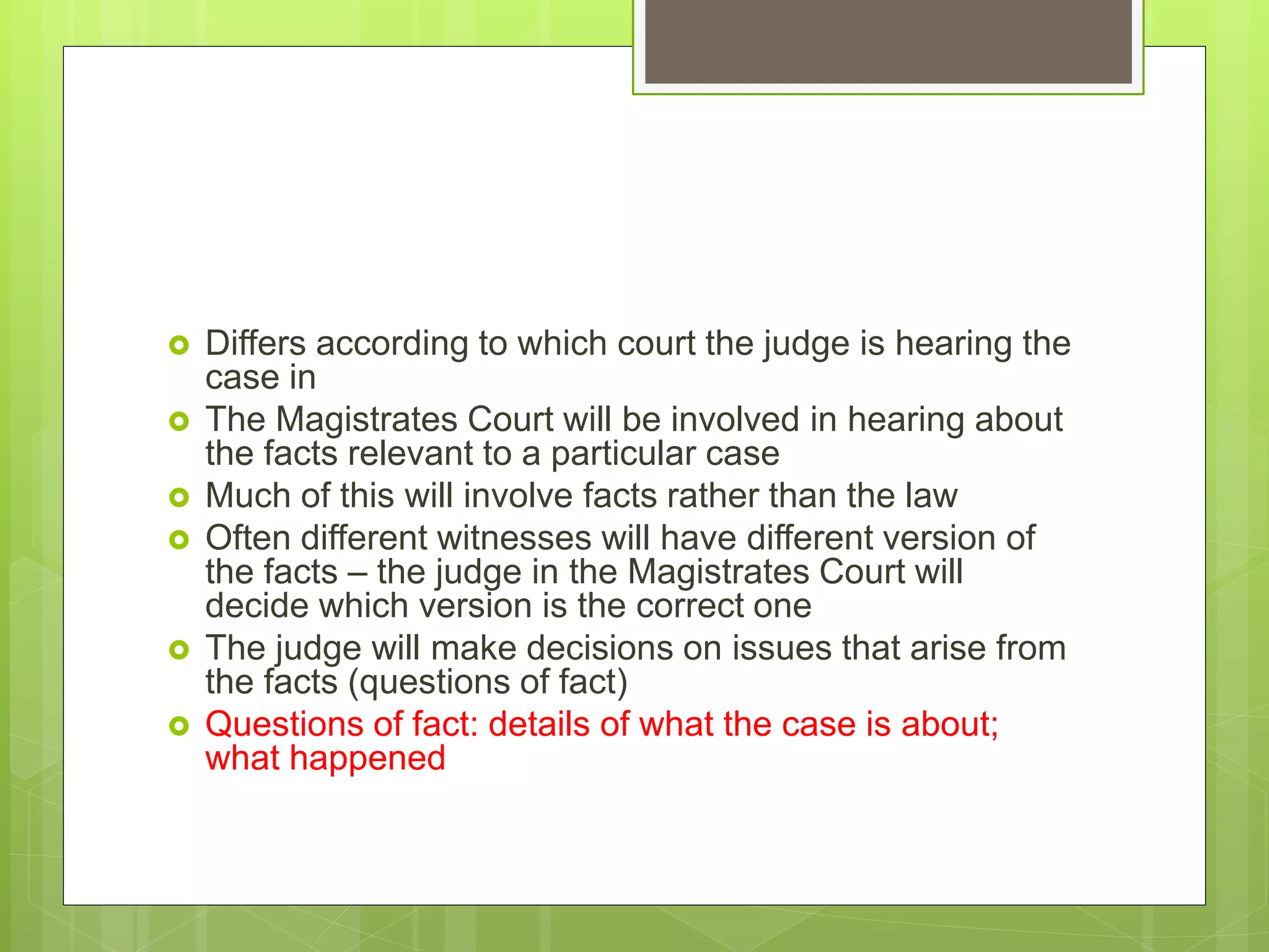 6. The Role of Judges | PPTX