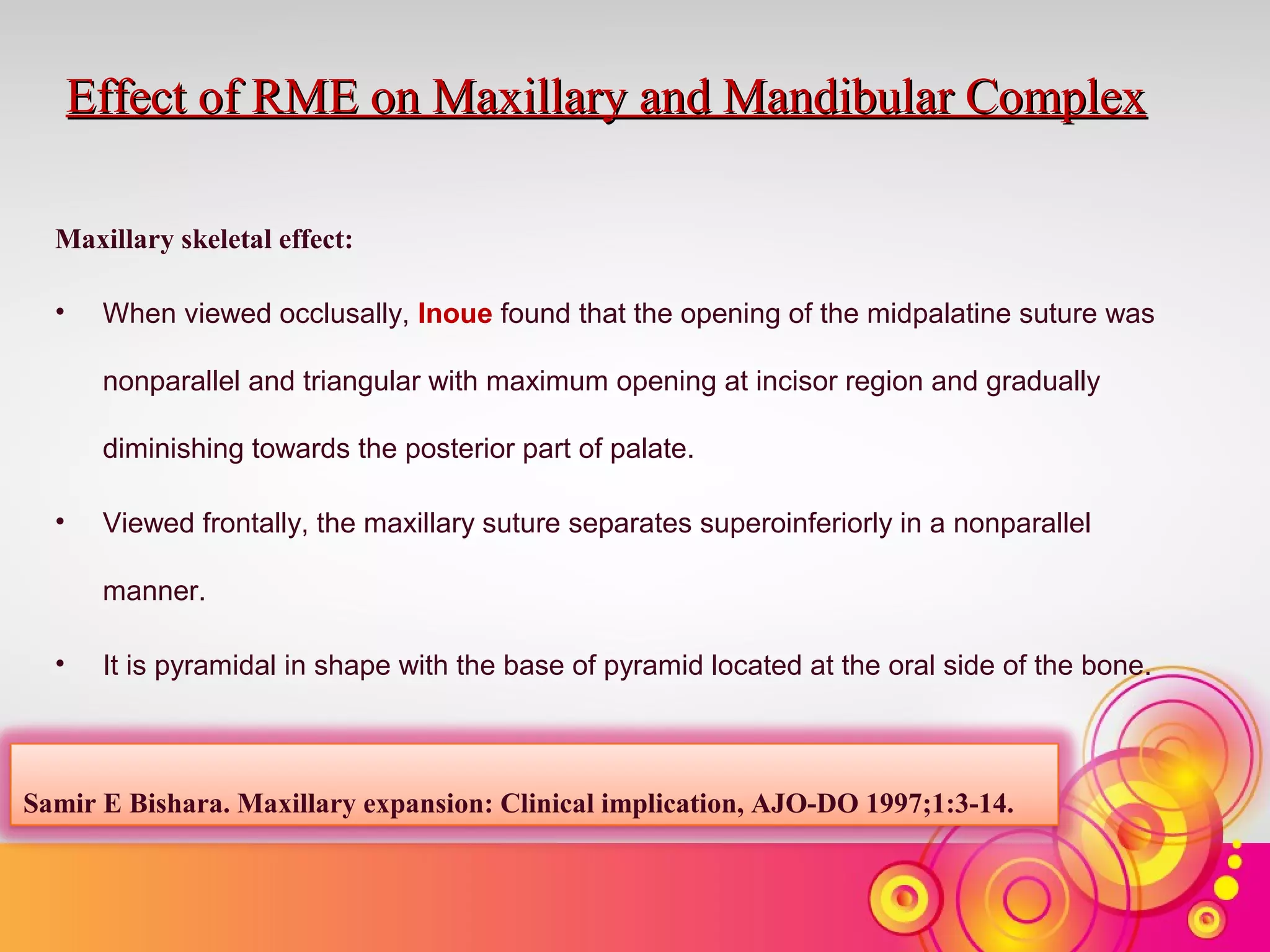 hygenic rapid maxillary expansion in orthodontics | PPT