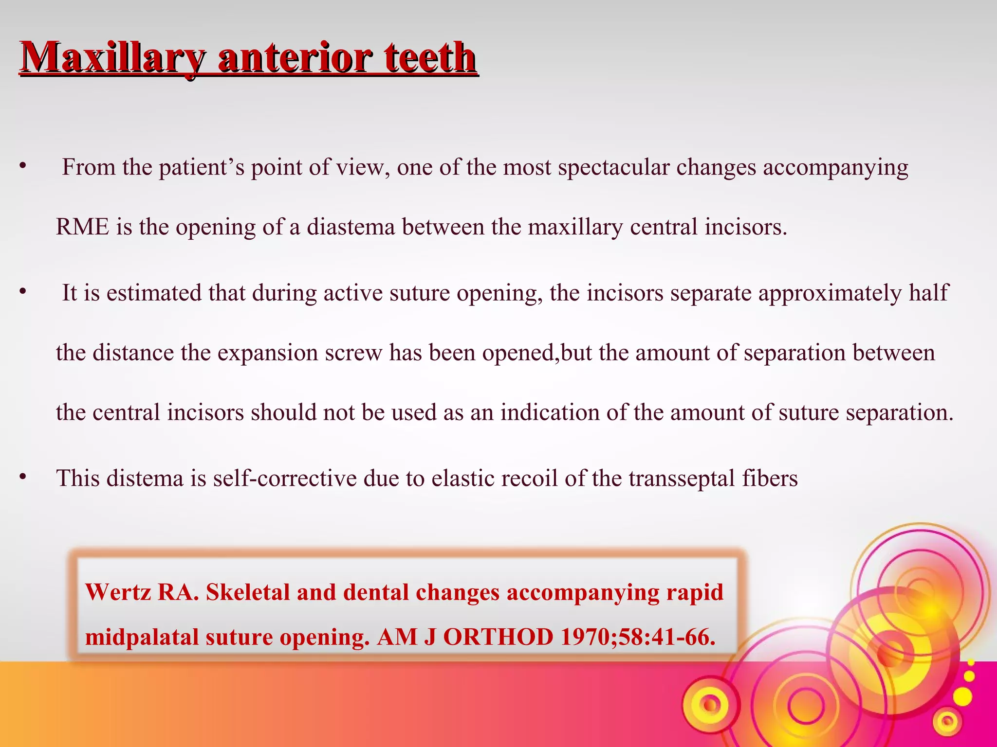hygenic rapid maxillary expansion in orthodontics | PPT