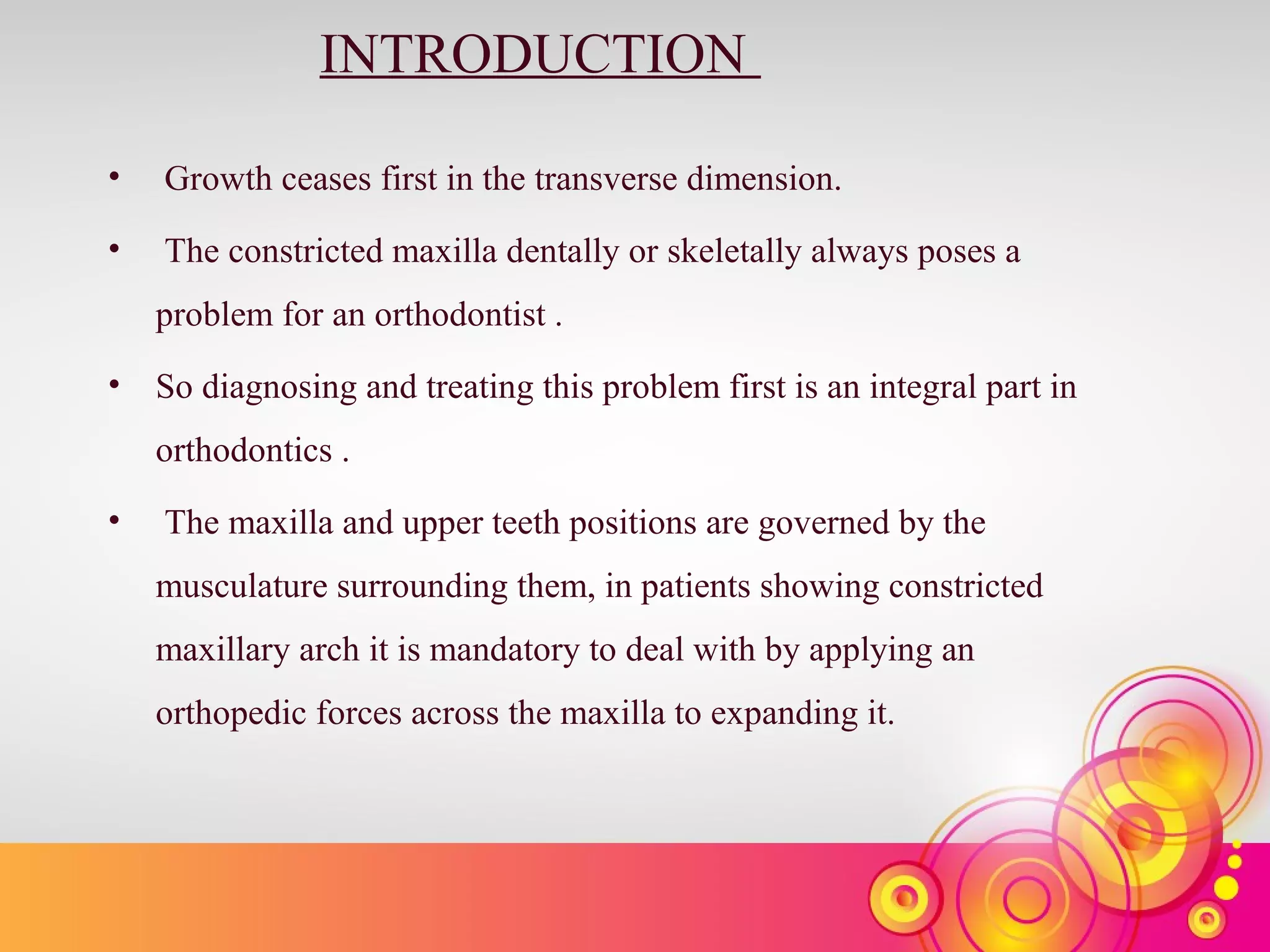 hygenic rapid maxillary expansion in orthodontics | PPT