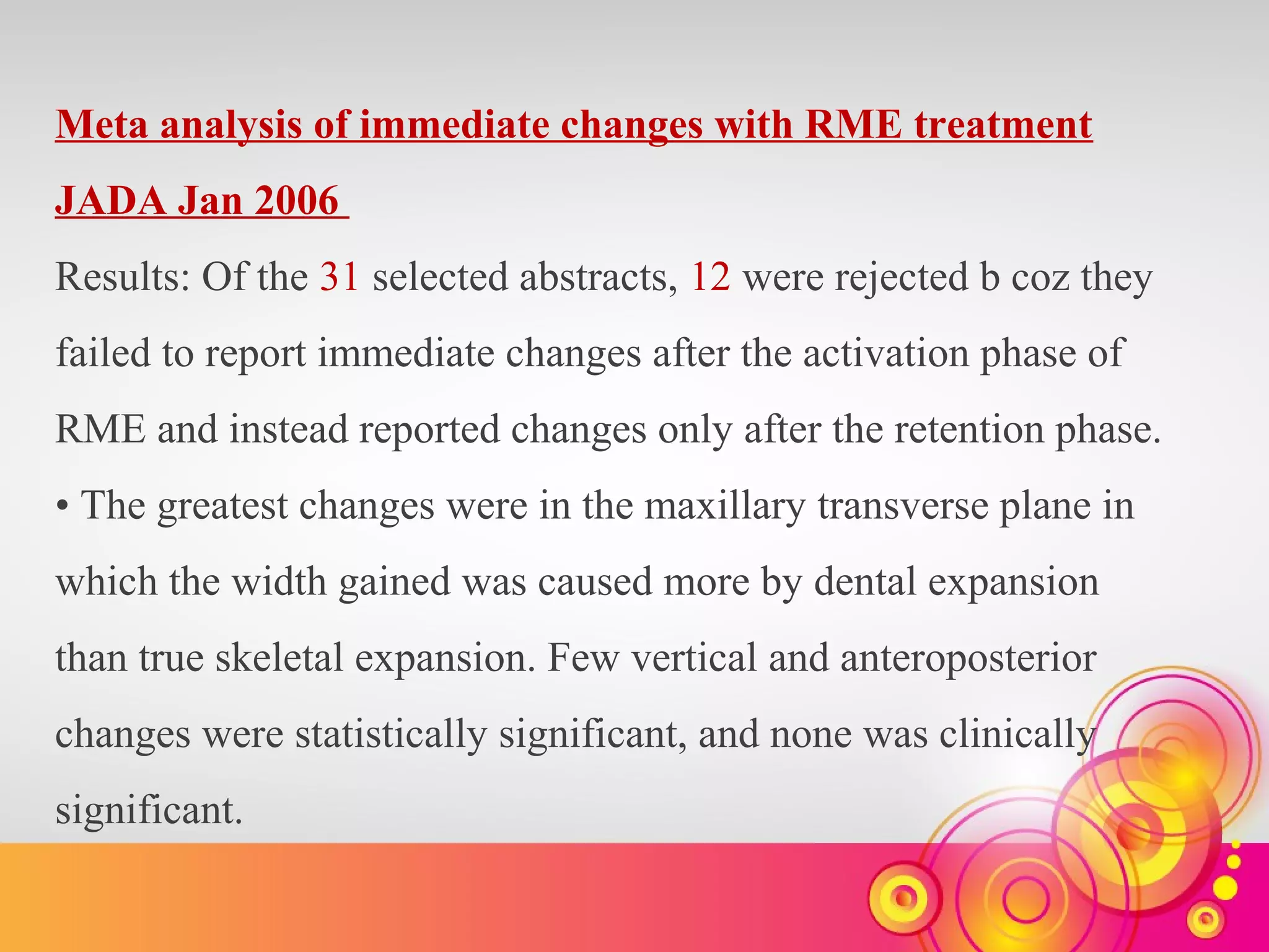 hygenic rapid maxillary expansion in orthodontics | PPT