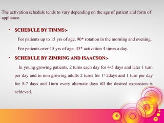 hygenic rapid maxillary expansion in orthodontics | PPT