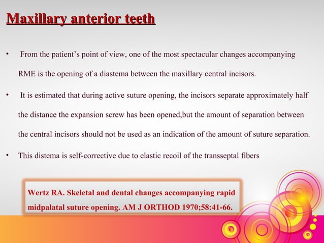 hygenic rapid maxillary expansion in orthodontics | PPT