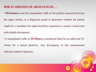 hygenic rapid maxillary expansion in orthodontics | PPT