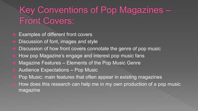 Pop music article and genre research | PPT