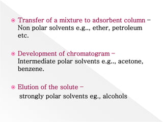 6. columnchromatography jntu pharmacy | PPT