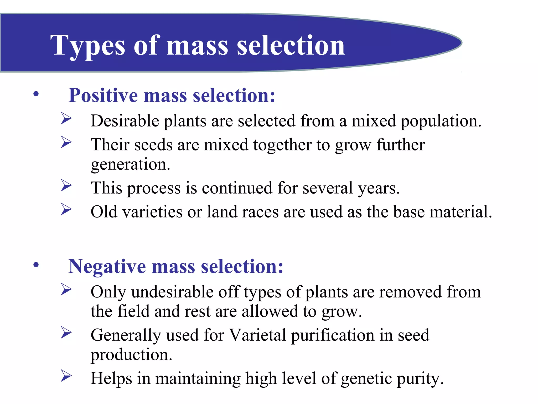 6. mass selection | PPT