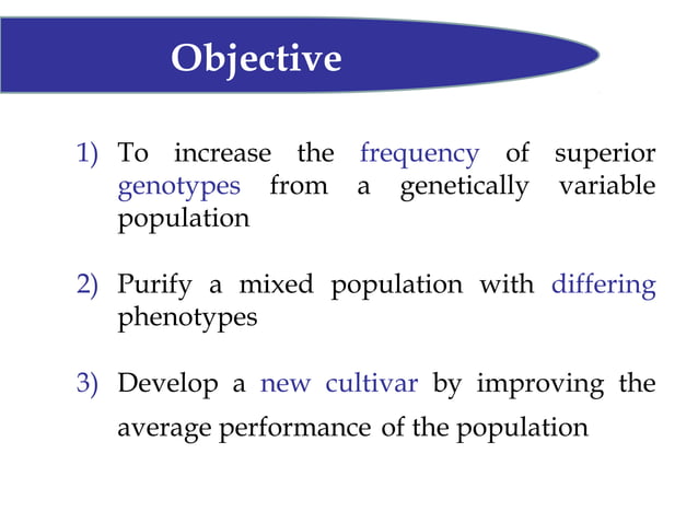 6. mass selection | PPT | Gardening | Home & Garden