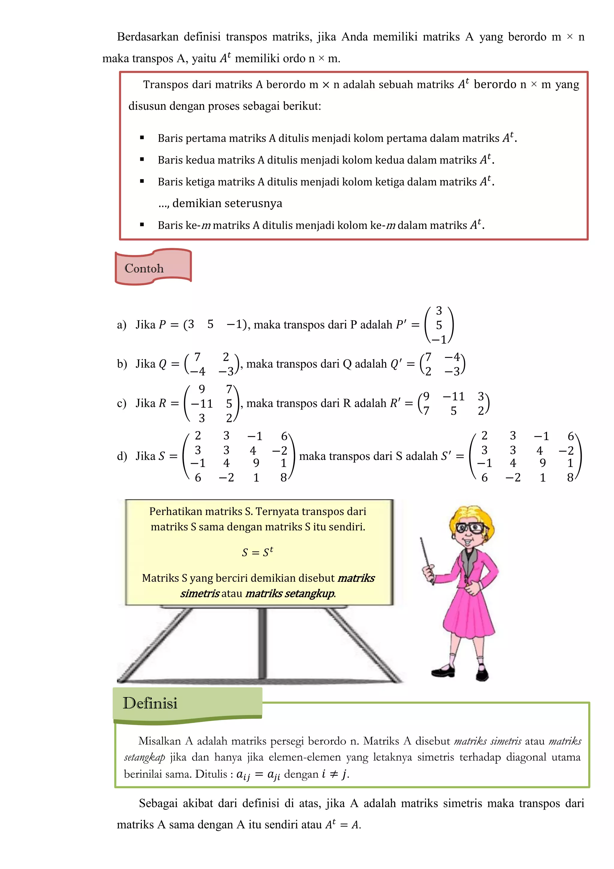 Bahan ajar matriks | PDF