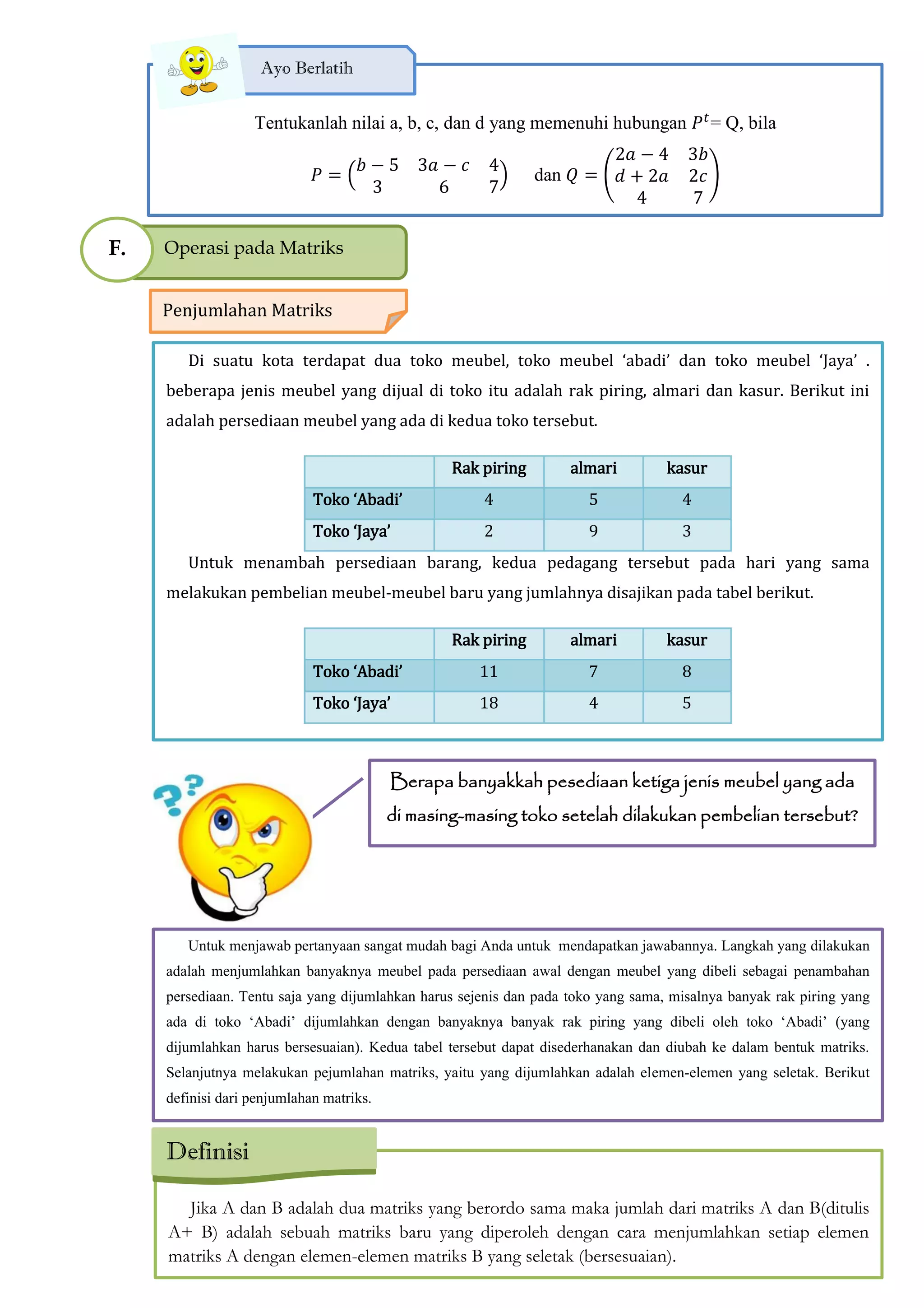 Bahan ajar matriks | PDF
