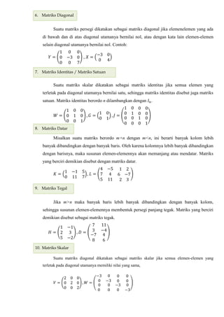 Bahan ajar matriks | PDF
