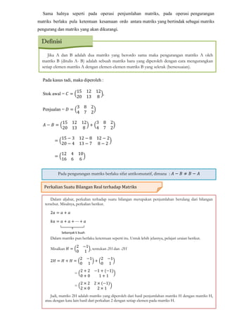 Bahan ajar matriks | PDF