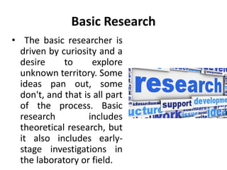 Basic research - Research Methodology - Manu Melwin Joy | PPTX | Science