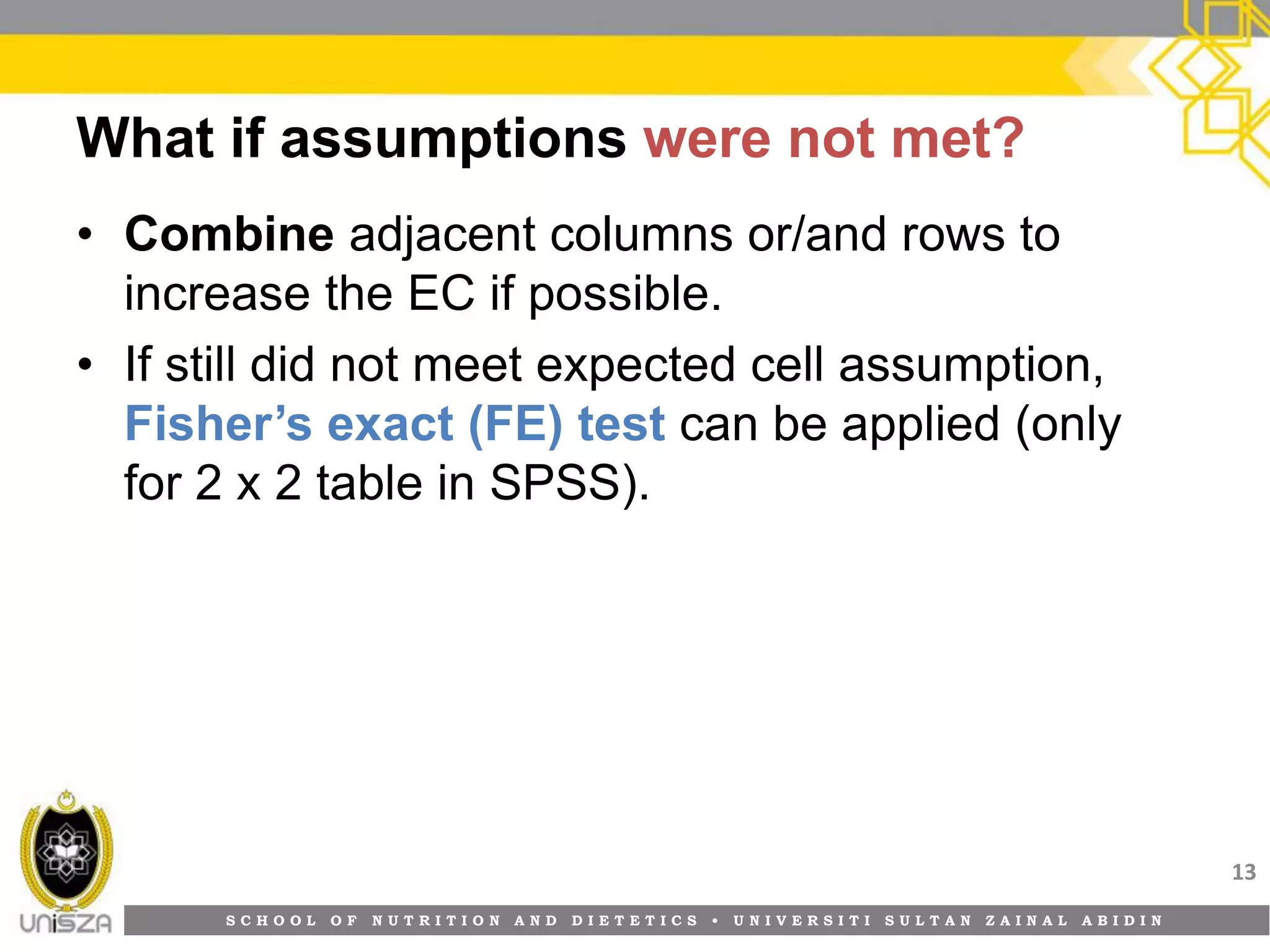 6. Categorical data analysis - Chi-Square & Fisher Exact Test | PDF