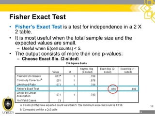 6. Categorical data analysis - Chi-Square & Fisher Exact Test | PDF