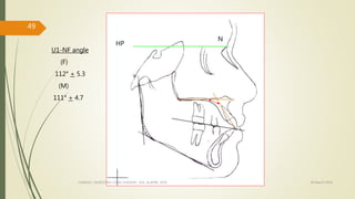 Cephalometric Analysis for Orthognathic Surgery | PPTX