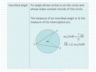 6.14.2 Inscribed Angles | PDF