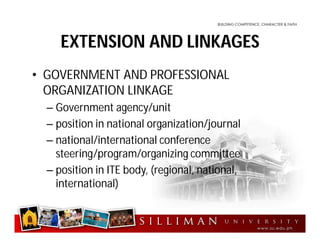 Service Learning, Extension and Linkages | PDF