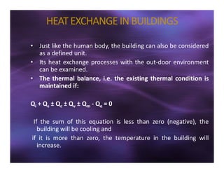 6. Thermal behaviour (heat exchange in buildings) | PDF