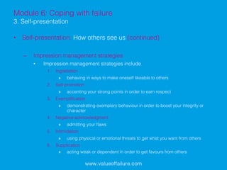 Module 6 Coping With Failure | PPT