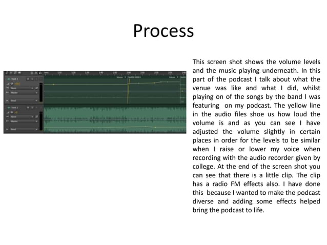 6. production reflection | PPTX | Audio Production | Content Production