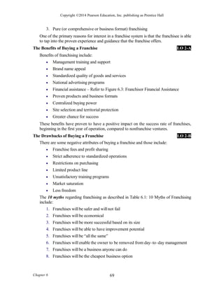 6. franchising and the entrepreneur | DOC